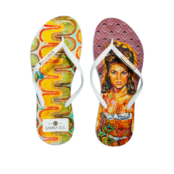 Samba Sol Women's YoungArts Collection Caley Buck Flip Flops | Samba Sol