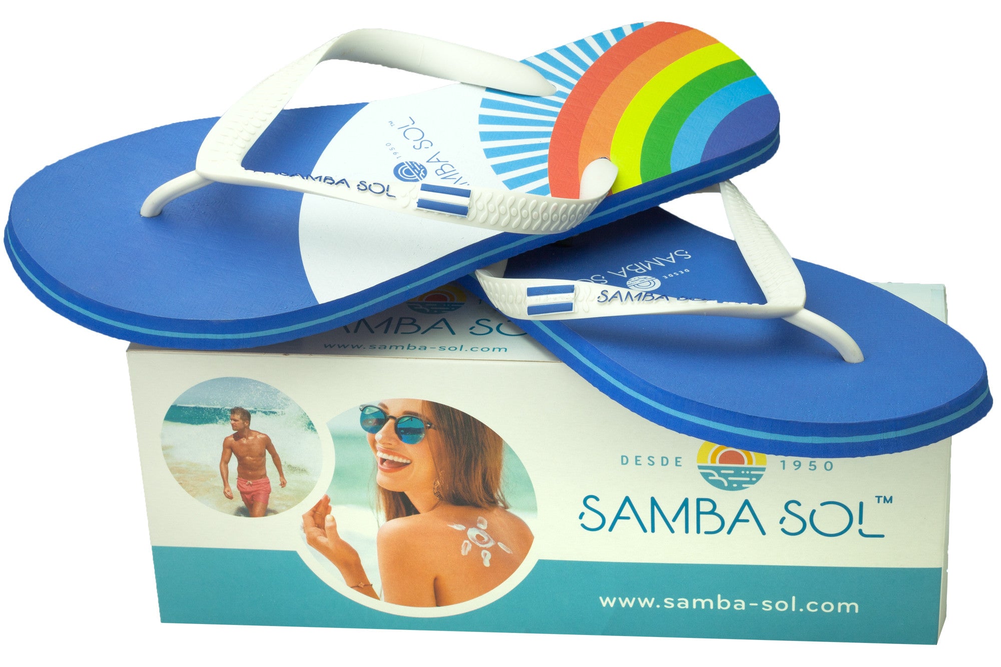 Samba Sol Men's Countries Collection Nicaragua Flip Flops | Samba Sol