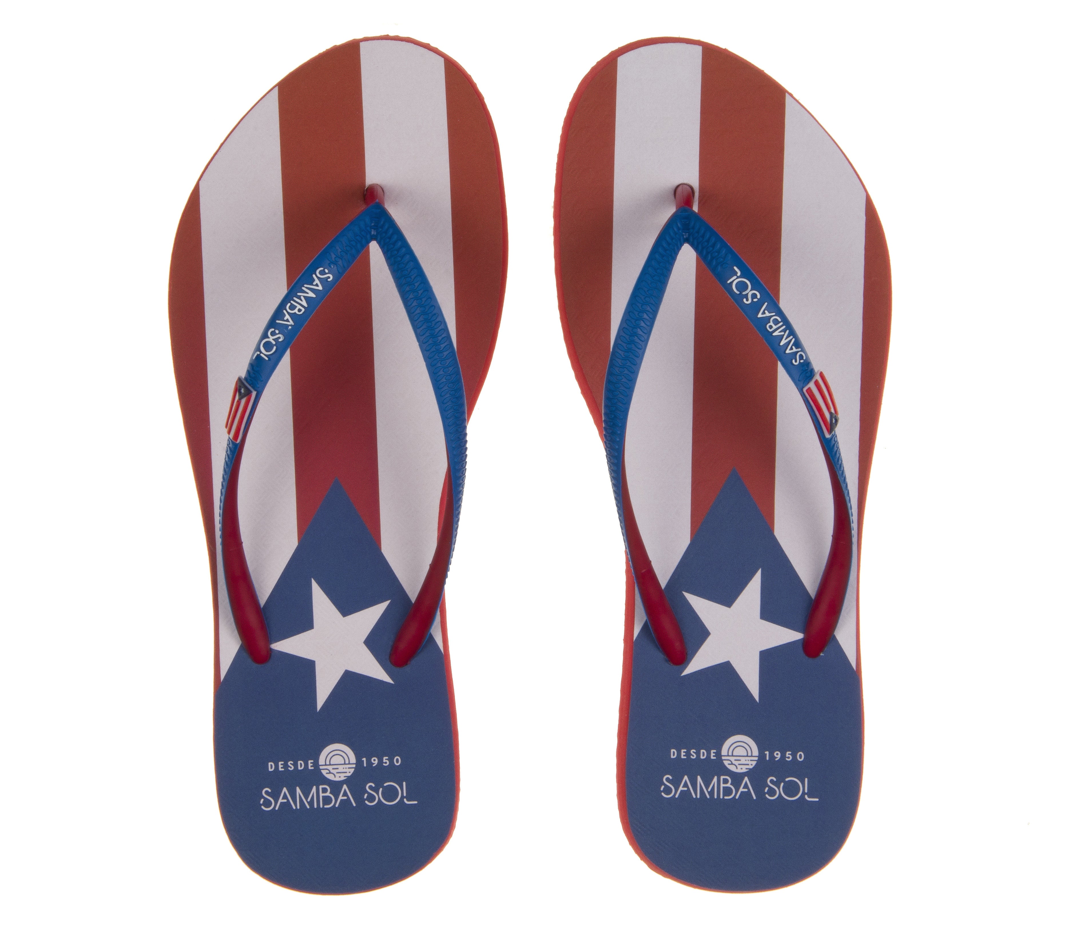 Samba Sol Women's Countries Collection Puerto Rico Flip Flops | Samba Sol