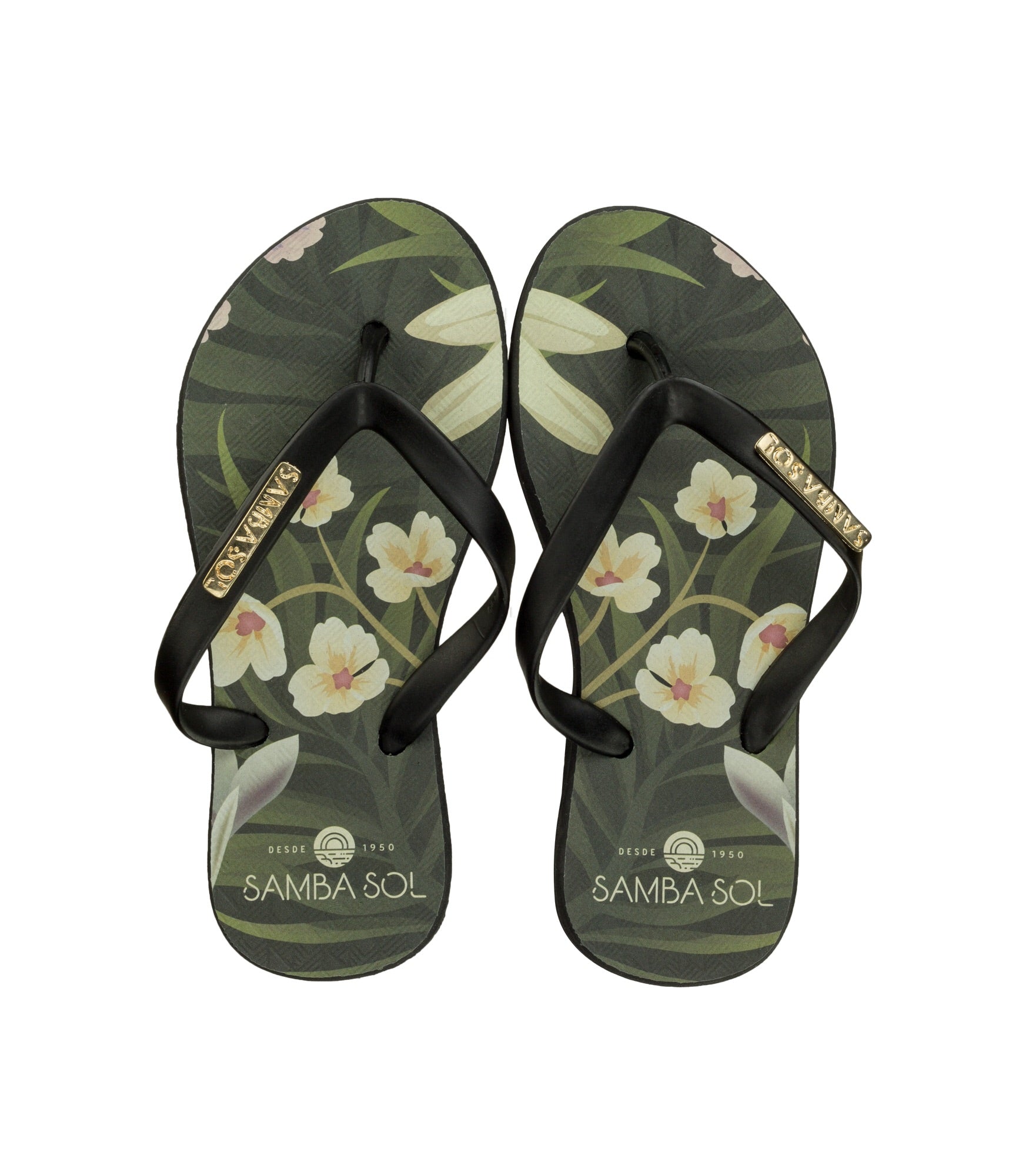 Samba Sol Kid's Fashion Collection Flowers Flip Flops | Samba Sol